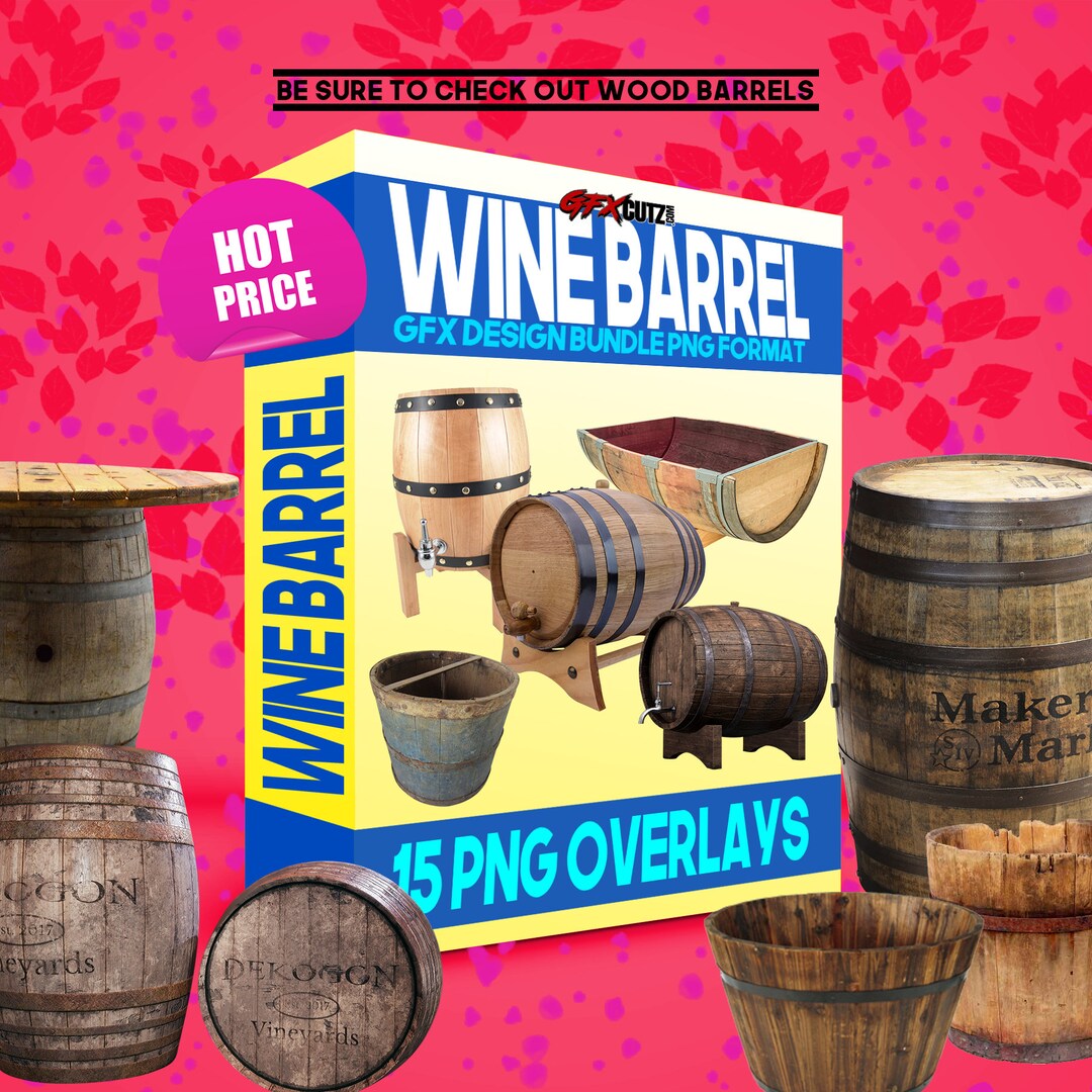 Wine Barrel Overlays for Photoshop in Png Format for Your Photo ...