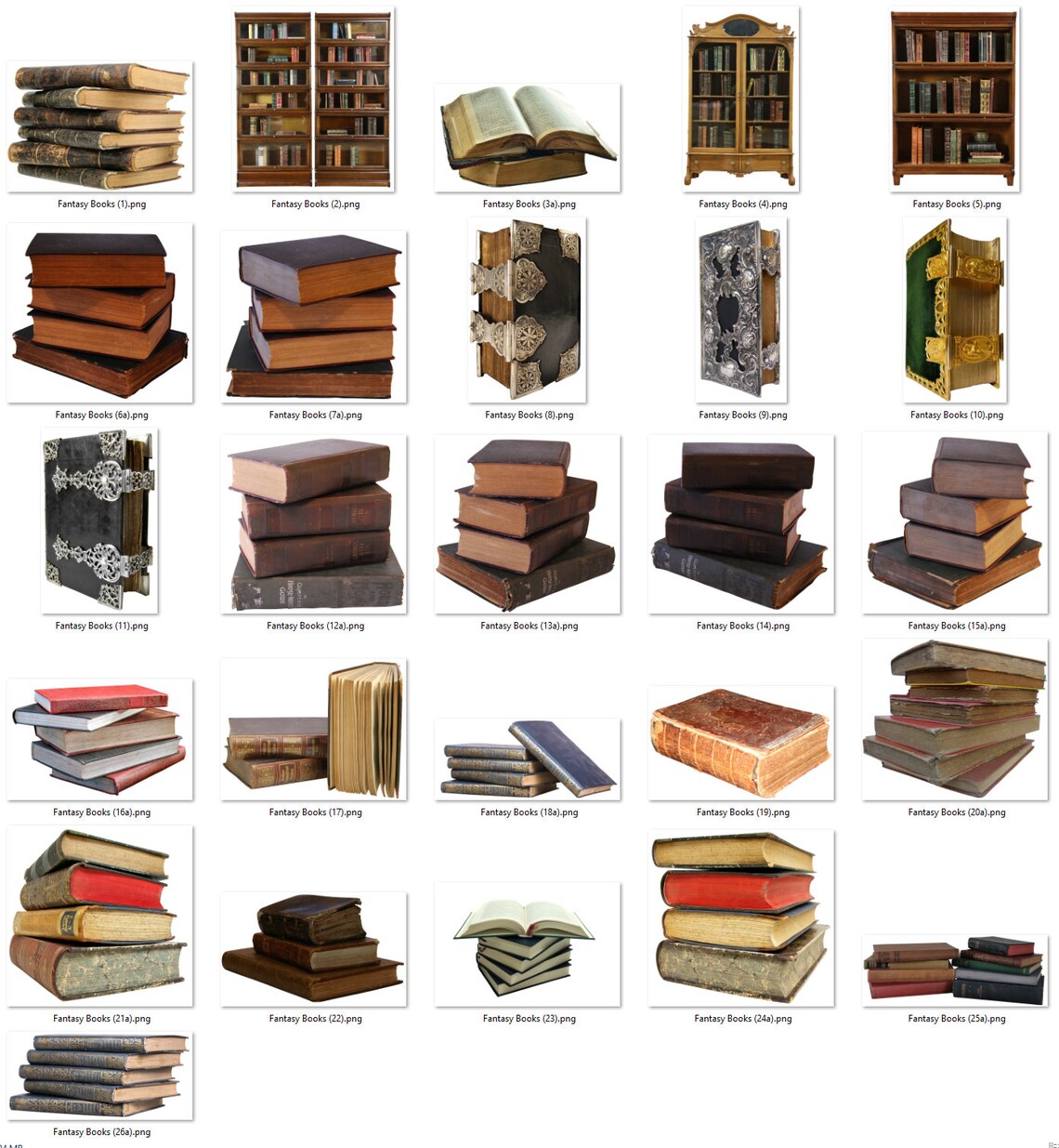 Books Photoshop Overlays in PNG Format School Clipart - Etsy