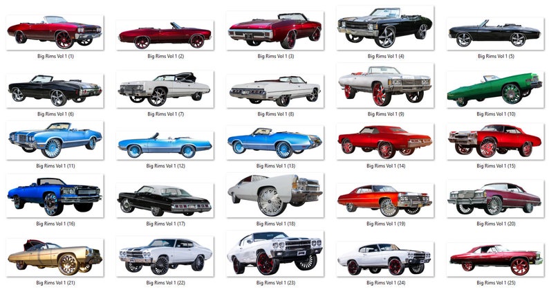 Big Rims GFX Design Bundle PNG Format No Background Images - Etsy