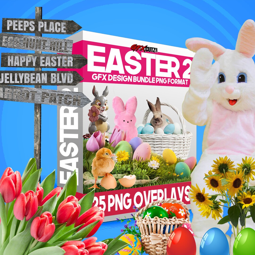 Easter Overlays for Photoshop in Png Format for Your Photo Manipulation ...