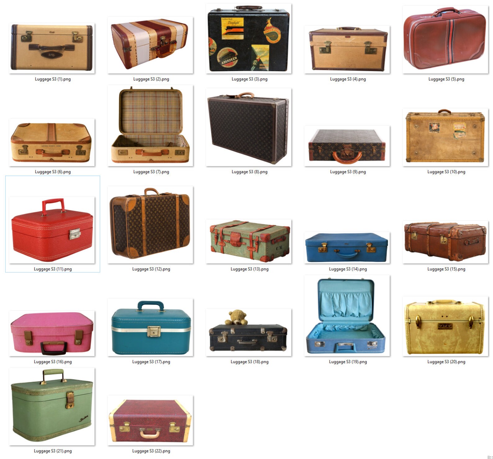 Luggage Photoshop Overlay Set 3 Traveling Tourist | Etsy