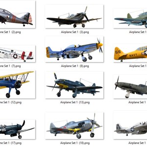 Airplanes 1 Photoshop Overlay Bundle in PNG Format (jet Overlay ...