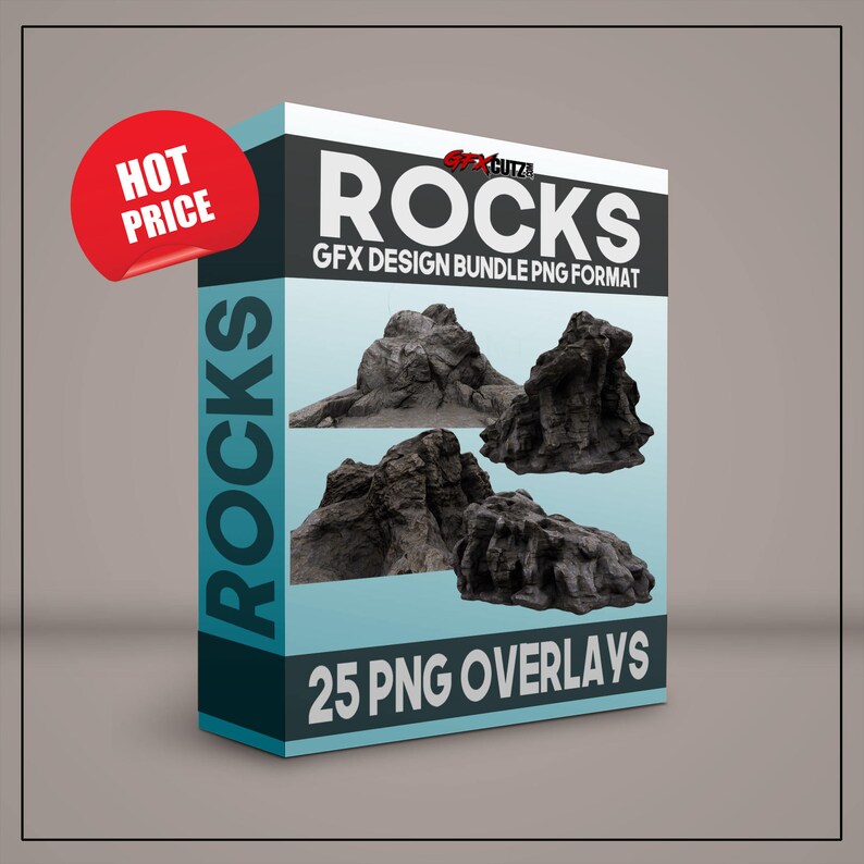 Rocks Rock Overlay Boulder Gravel Photo Overlay Photo - Etsy
