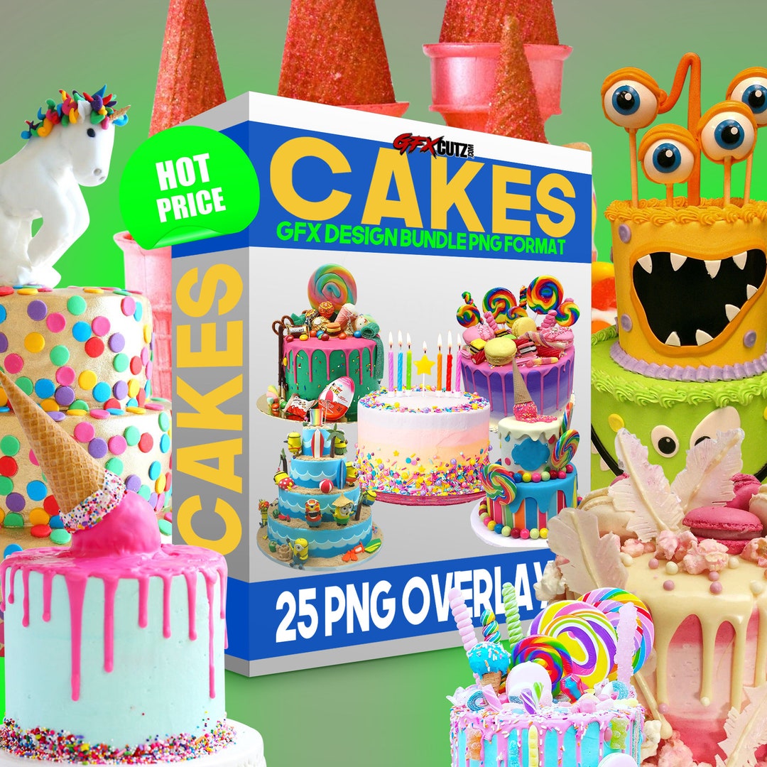 Cakes, Photoshop Overlay, Png Images, Photography Prop, Photography ...
