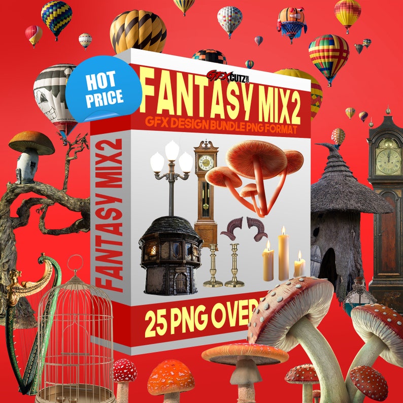 Fantasy Mix 2 Photoshop Overlays in Png Format for Your Photo - Etsy