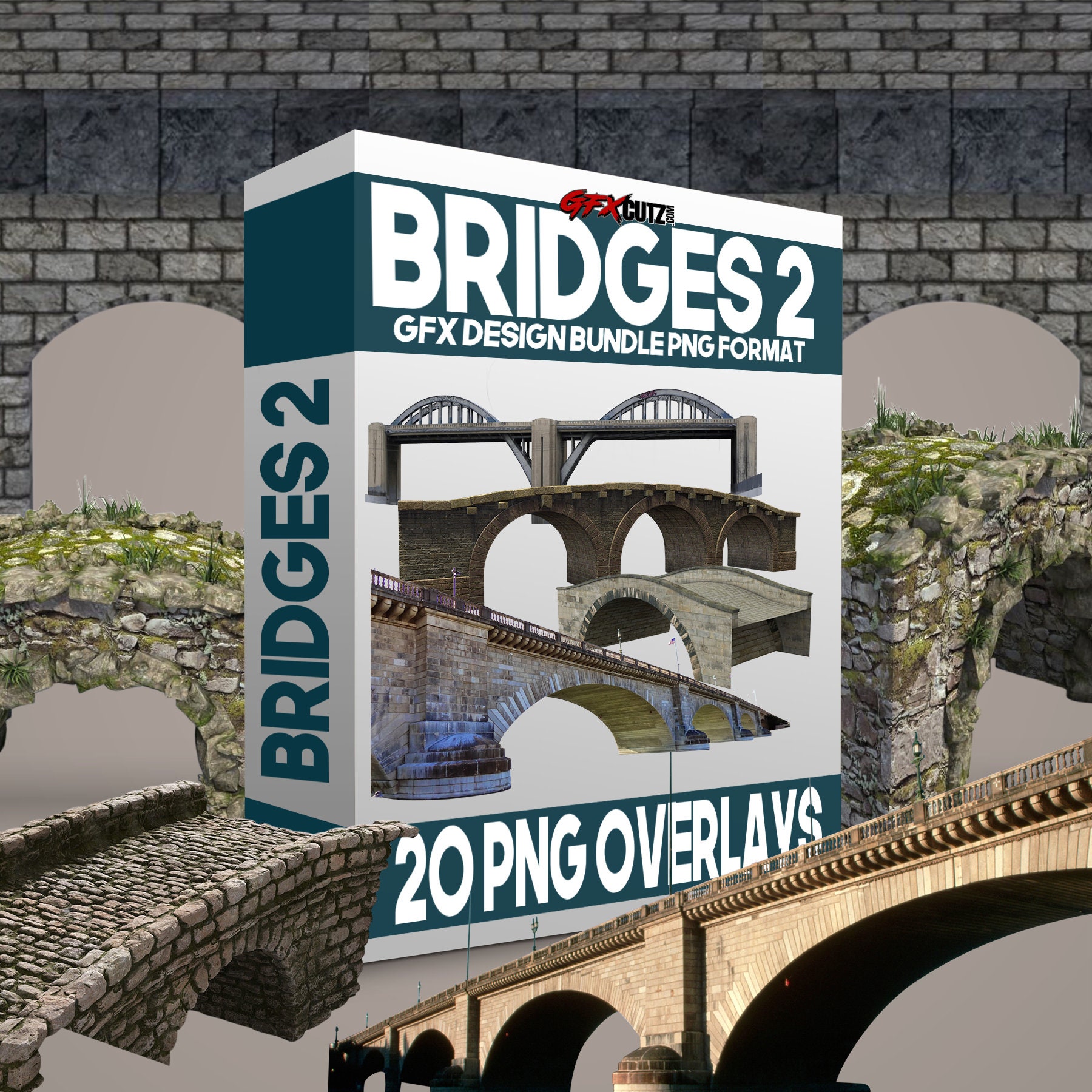 Bridge Photoshop Overlays in PNG Format No Background Images - Etsy
