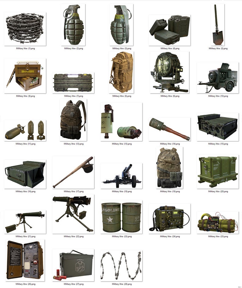 Military Xtras Photoshop Overlays in PNG Format Great for | Etsy