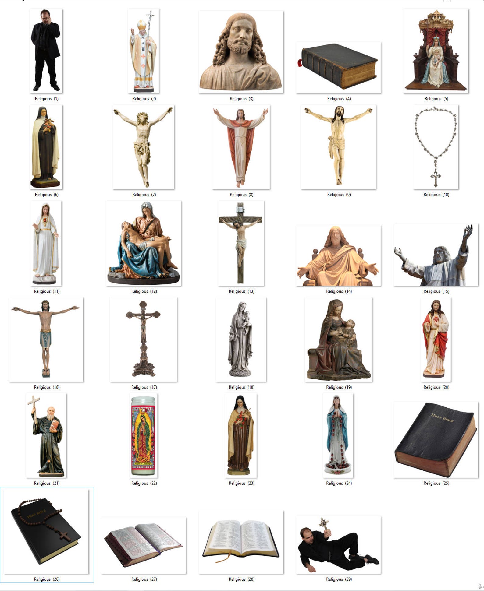 Religious GFX Design Bundle PNG Format Jesus Overlay Pope | Etsy