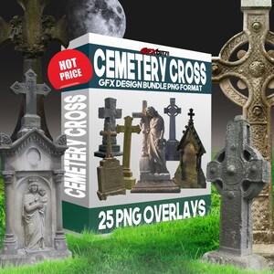 Cemetery Cross Photoshop Overlays in Png Format for your Photo ...