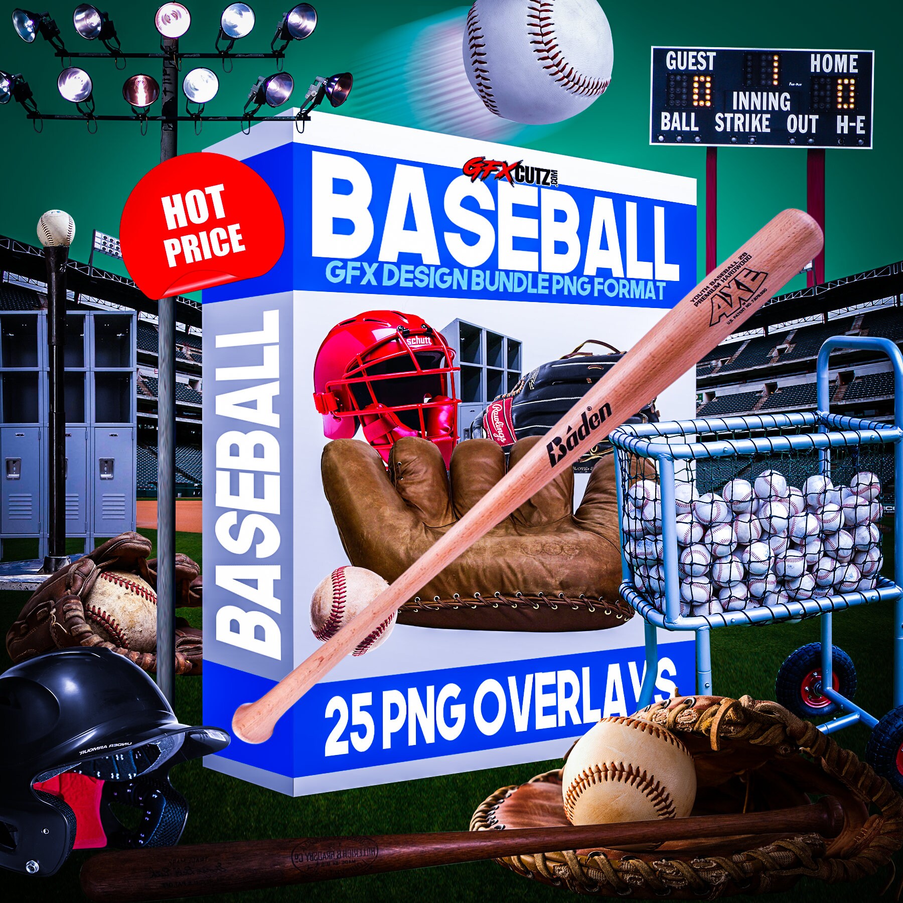 Baseball Photoshop Overlays in PNG Format Photo Edit | Etsy