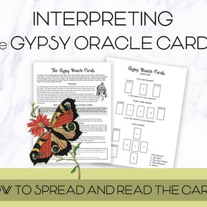 Gypsy Oracle Cards, Printable, Meanings, Spreads, How to Read, Sibylle ...
