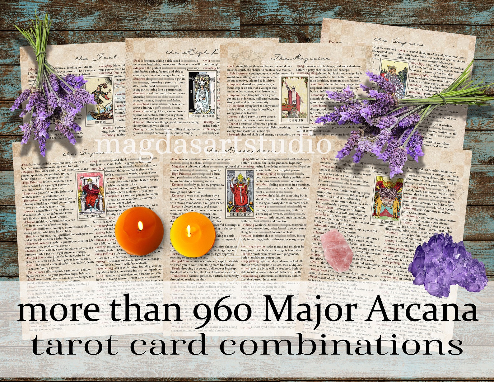 Tarot Card Combinations Major Arcana Part I Tarot Journal - Etsy
