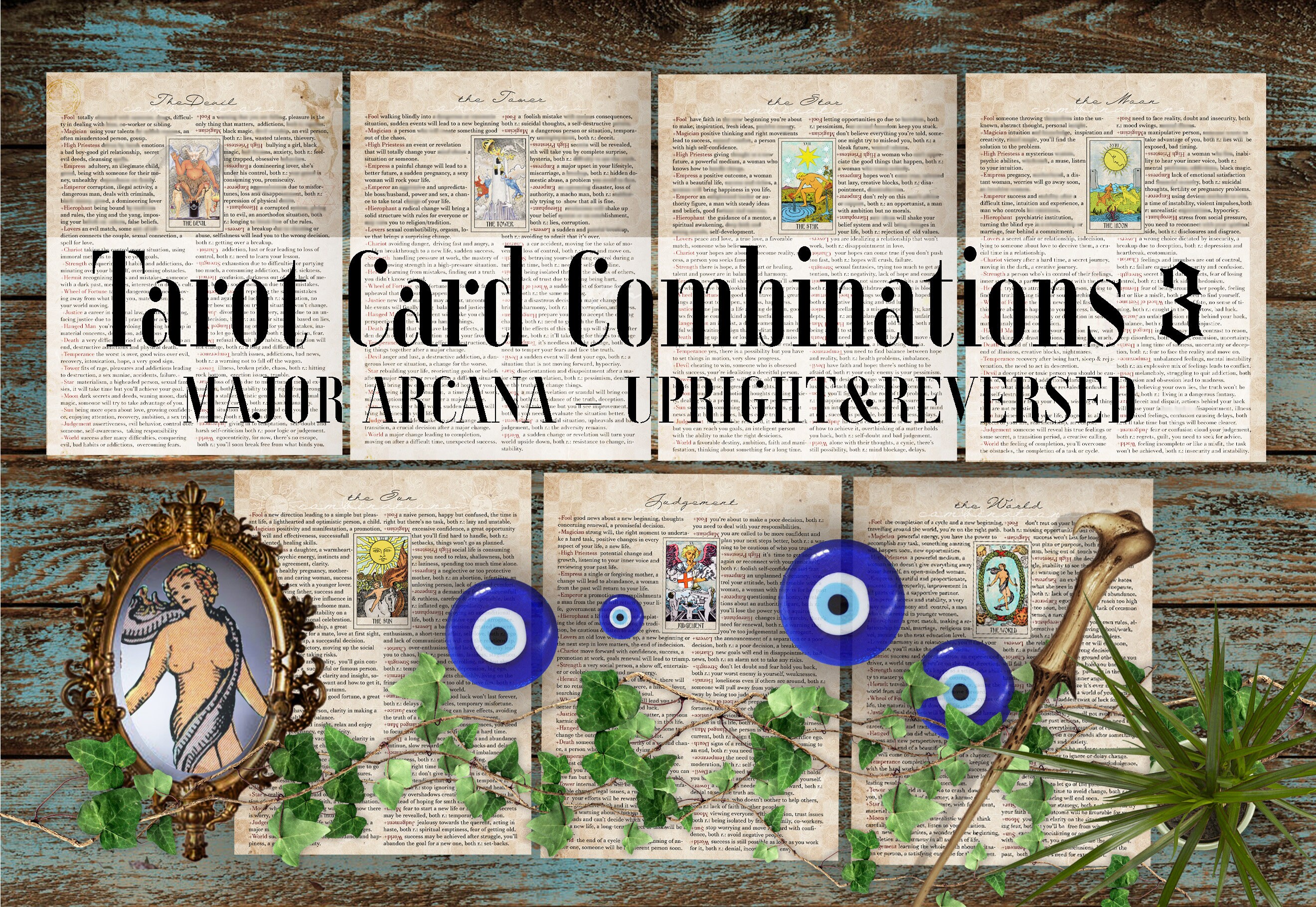 Tarot Card Combinations Major Arcana Part III Tarot - Etsy