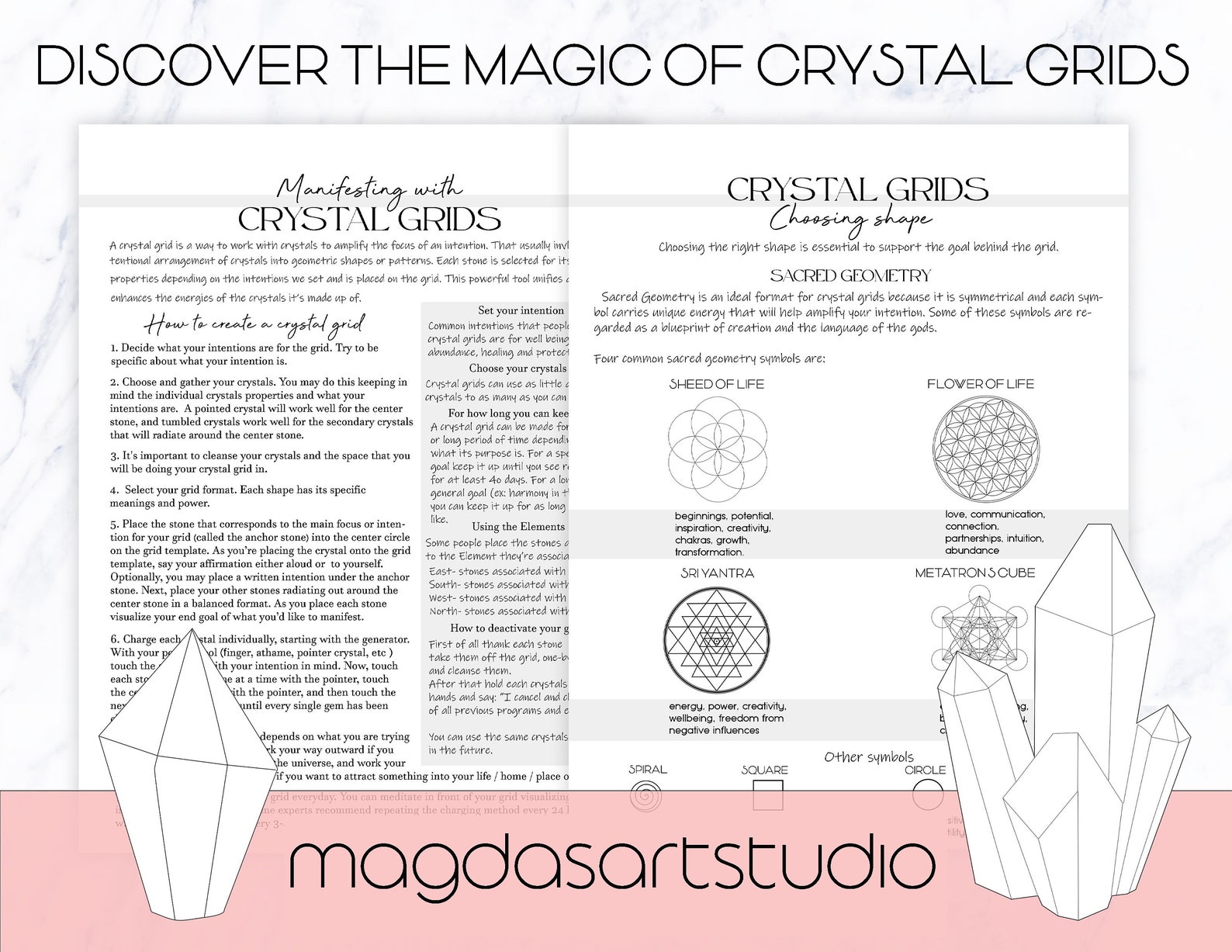 Crystal Grids, How to Create and Use Crystal Grids, Plus Five Printable ...