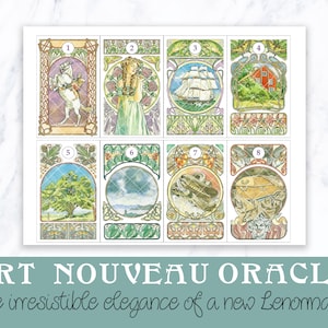 Art Nouveau Oracle, Printable, Oracle Cards, Sibilla Liberty, Oracle ...