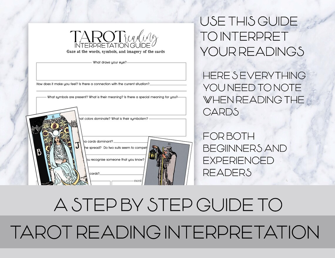Tarot Journal, Printable Pages, Tarot Worksheet, Tarot Reading ...