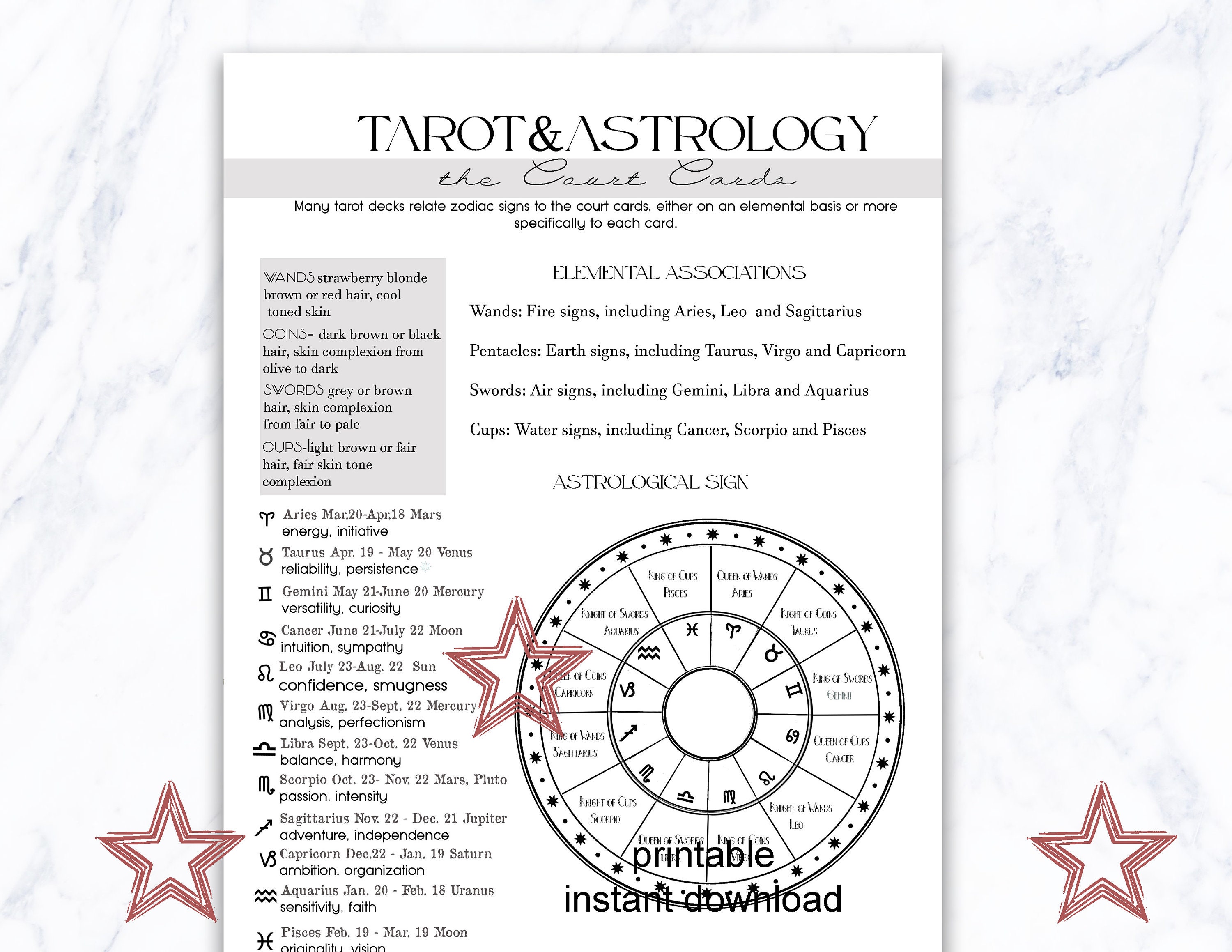 Book of Shadows Tarot Journal Printable A4 Planner Downloadable ...