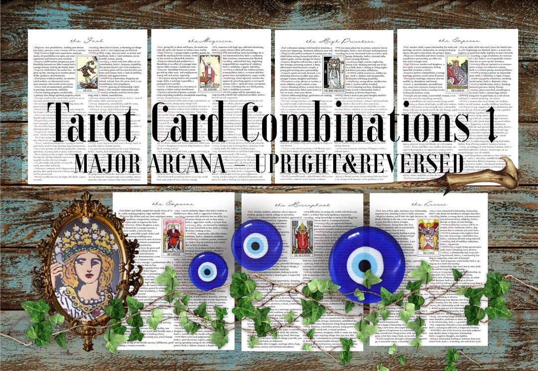 Tarot Card Combinations, Major Arcana, Part I, Tarot Journal, Printable ...