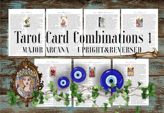 Tarot Card Combinations Major Arcana Part I Tarot Journal - Etsy