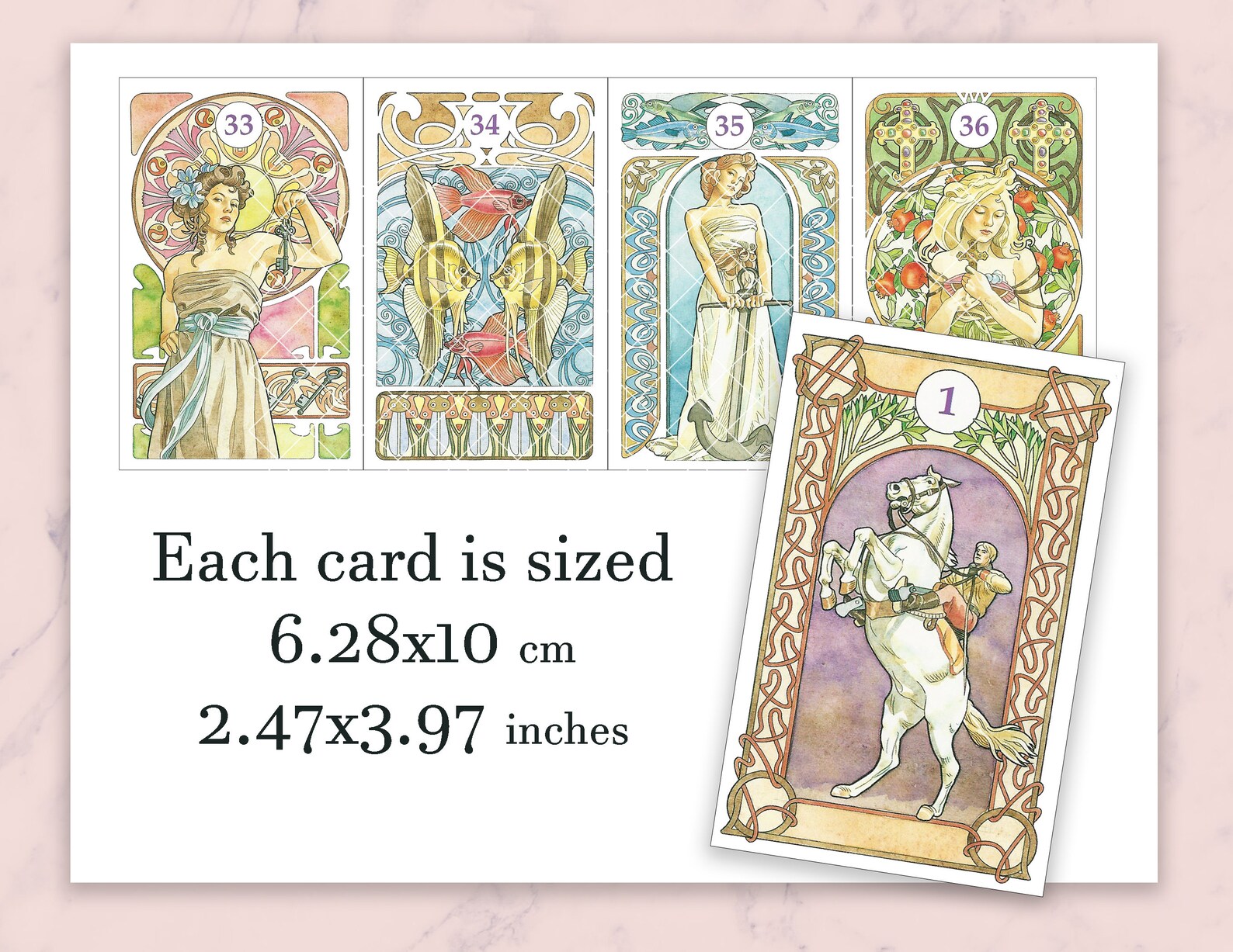 Art Nouveau Oracle Printable Oracle Cards Sibilla Liberty - Etsy Canada
