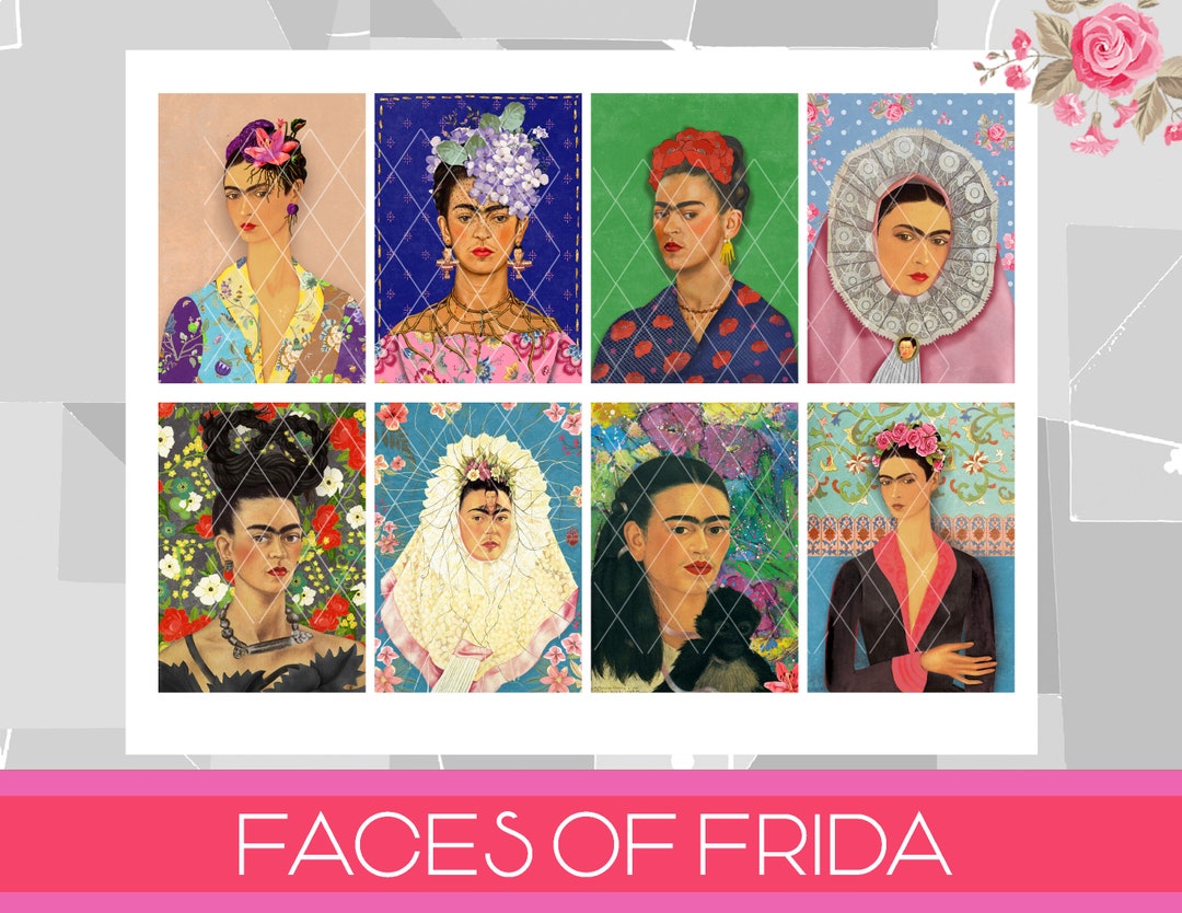 Frida Kahlo, Digital Collage Sheet, Atc, Cards, Aceo, Printable ...