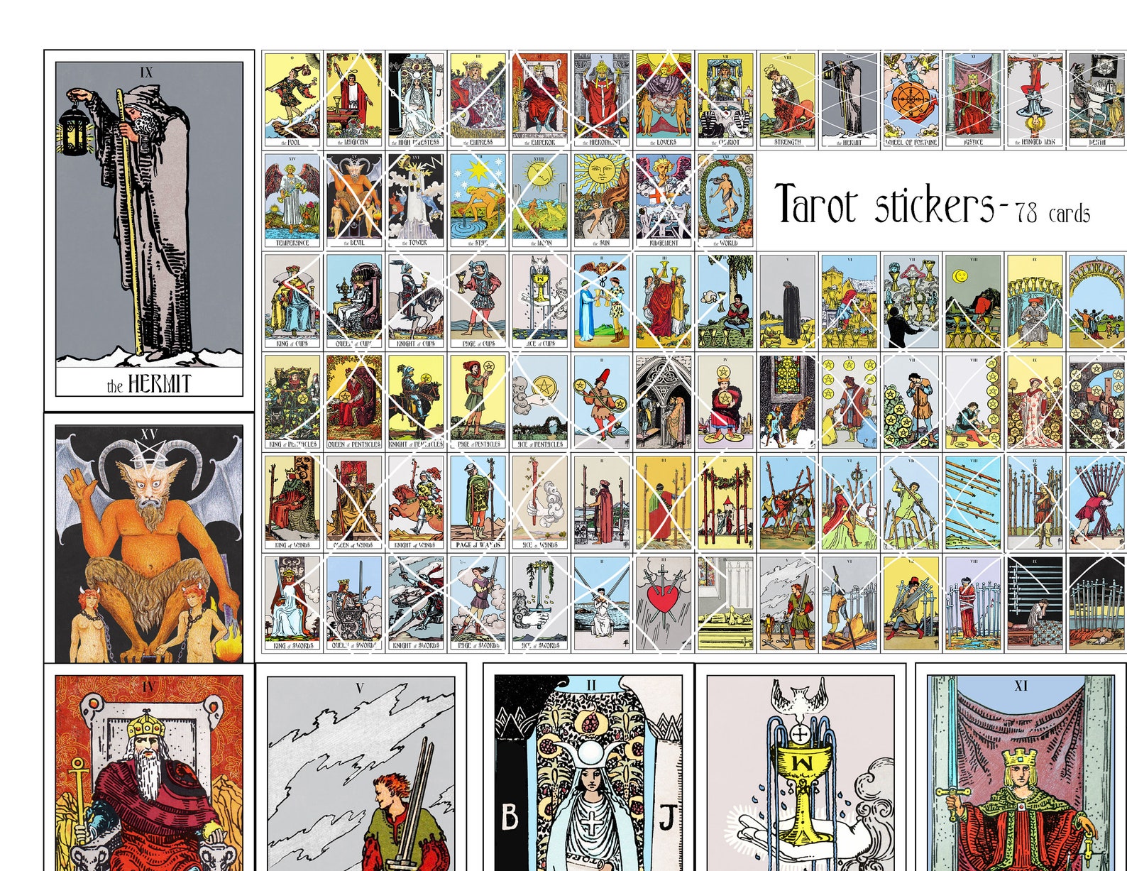 Miniature Tarot Cardsmini Tarot Cards Deck Rider-waite 78 - Etsy Australia