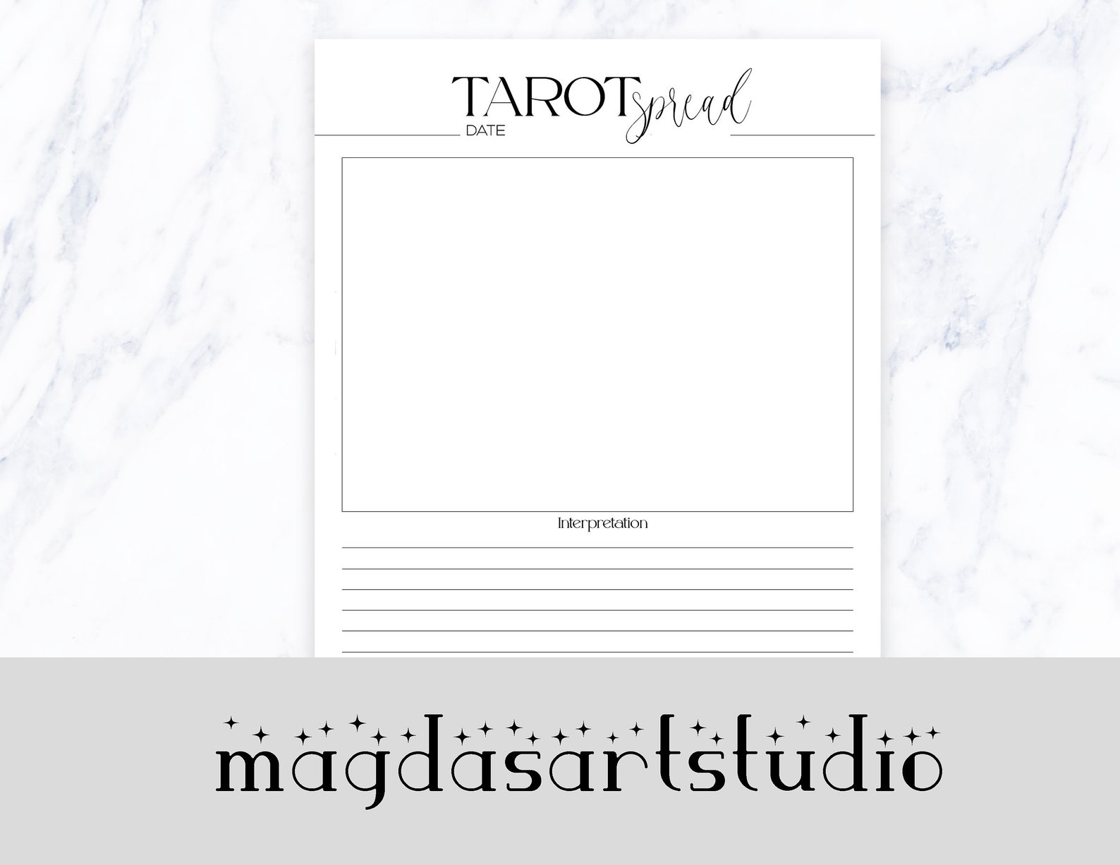 Tarot Journal Printable Pages Tarot Worksheet Tarot Reading - Etsy