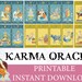 Karma Oracle, Printable, Oracle Cards, Card, Past Life Reading, Instant ...