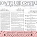 Crystals Printable Pages Crystal Grids Crystal Magic - Etsy