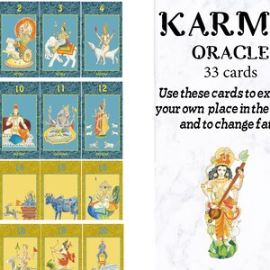 Karma Oracle, Printable, Oracle Cards, Card, Past Life Reading, Instant ...