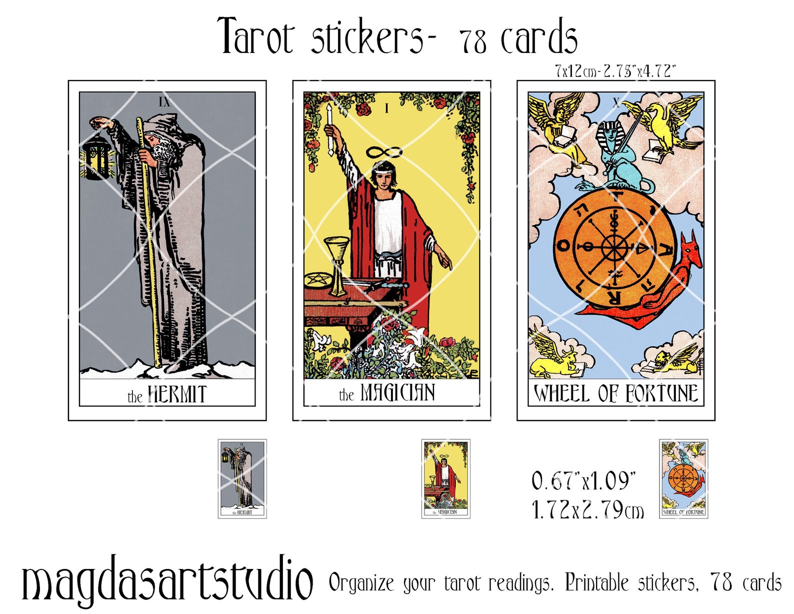 Miniature Tarot Cardsmini Tarot Cards Deck Rider-waite 78 | Etsy