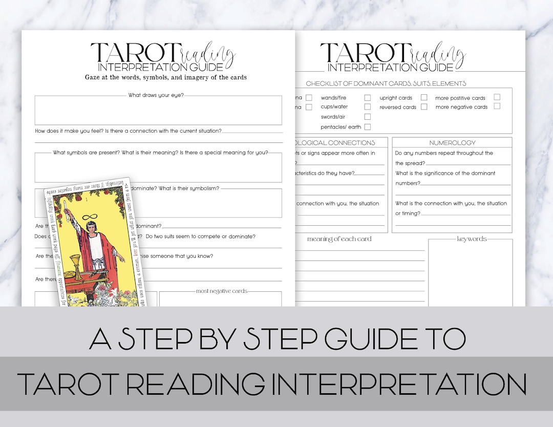 Tarot Journal, Printable Pages, Tarot Worksheet, Tarot Reading ...