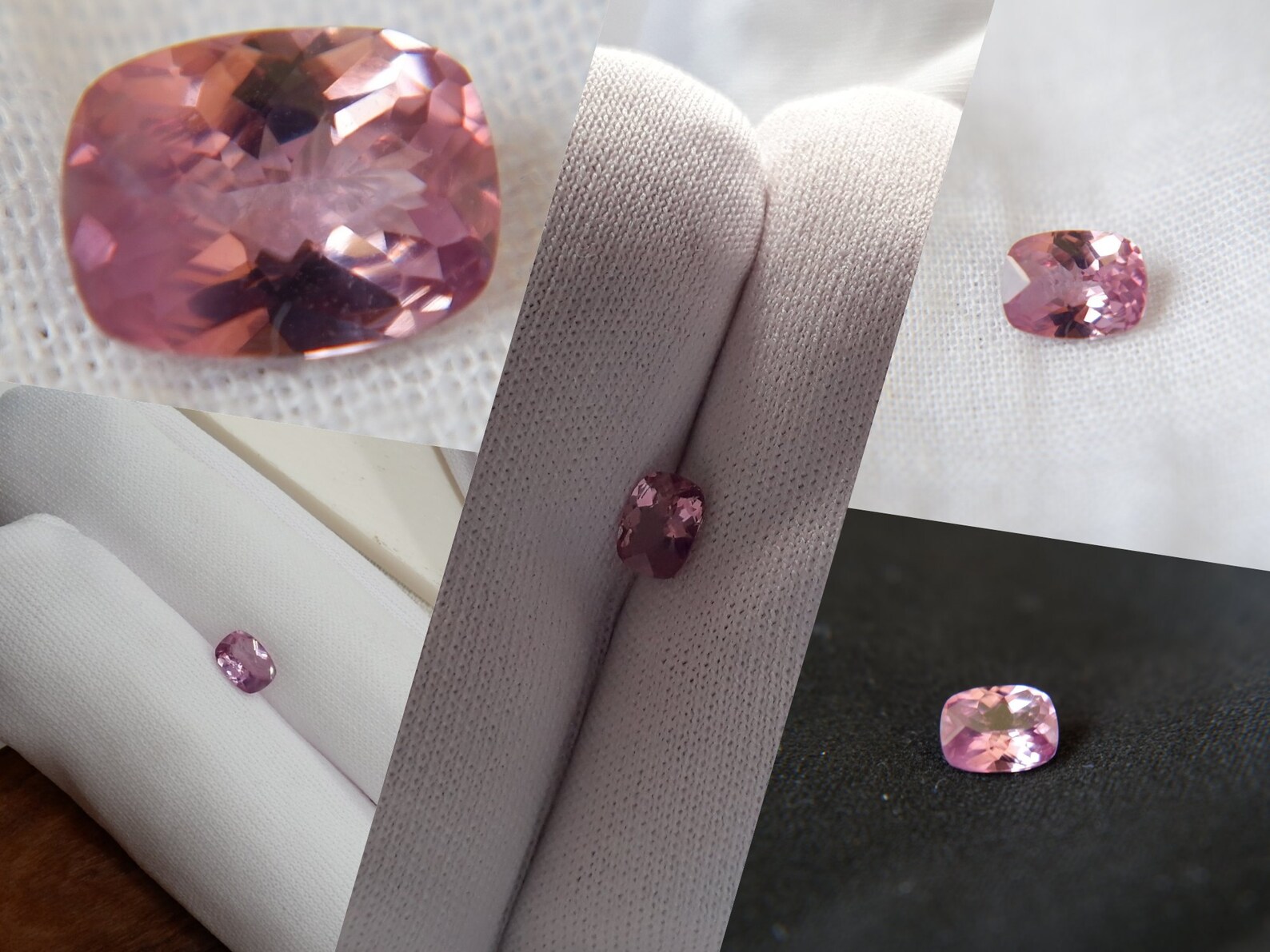 Orange Pink Padparadscha Sapphire Gemstone Bracelet or Fine Jewelry ...
