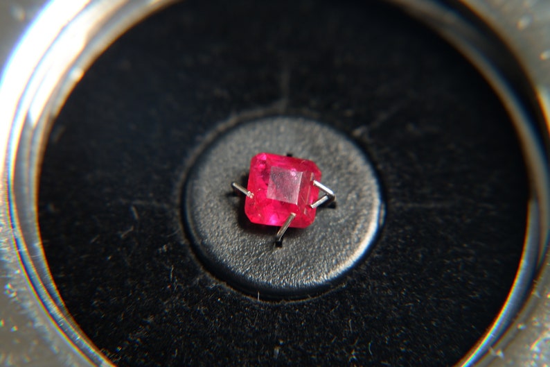 Natural Red Ruby Stone – 0.711 Carat Octagon Cut Gemstone - Etsy