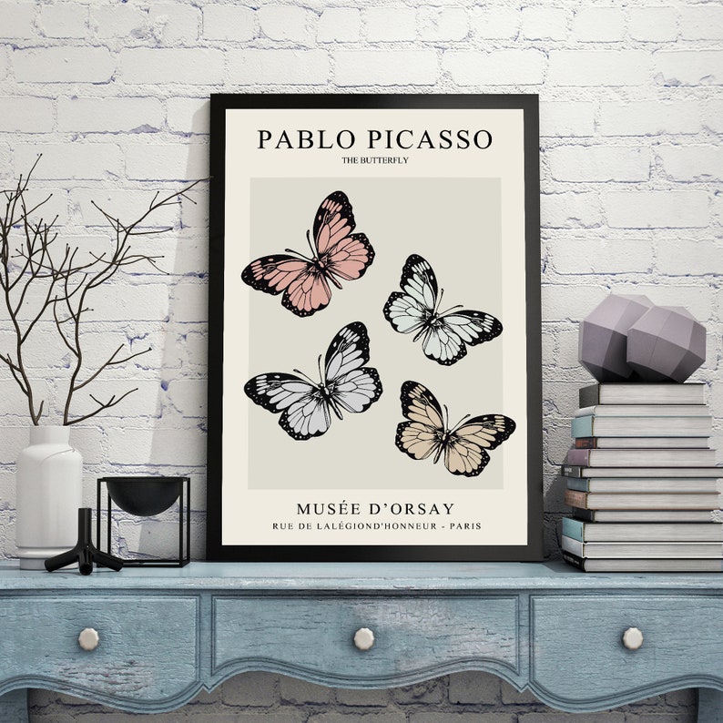 Pablo Picasso Butterflybutterfly Print Picasso Wall Art - Etsy