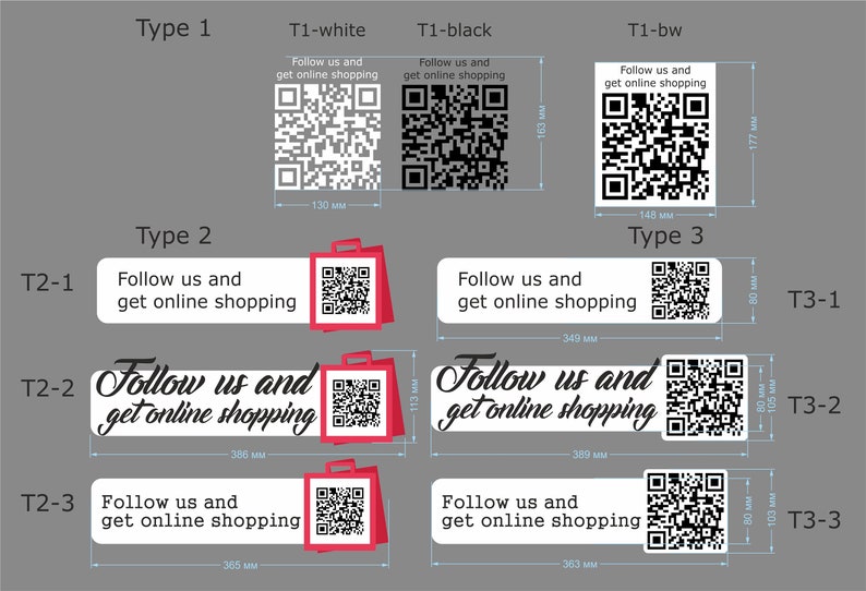 Qr-code Sticker on Window Display / Showcase Door / Link to Shop ...