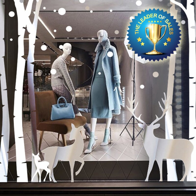 Holiday Window Decals - Etsy