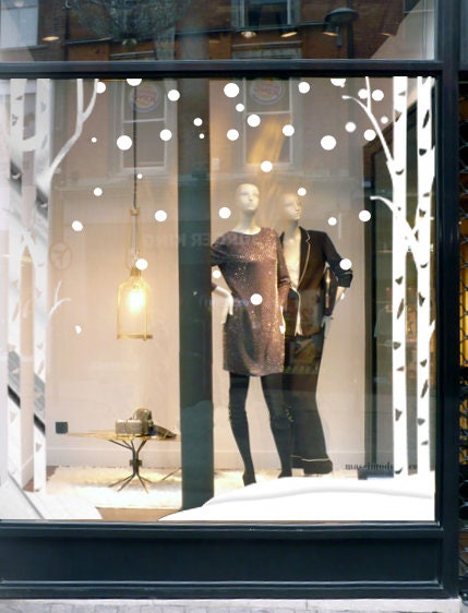 Forest of Birches, Trees and Snow Winter Christmas, New Year / Vinyl ...