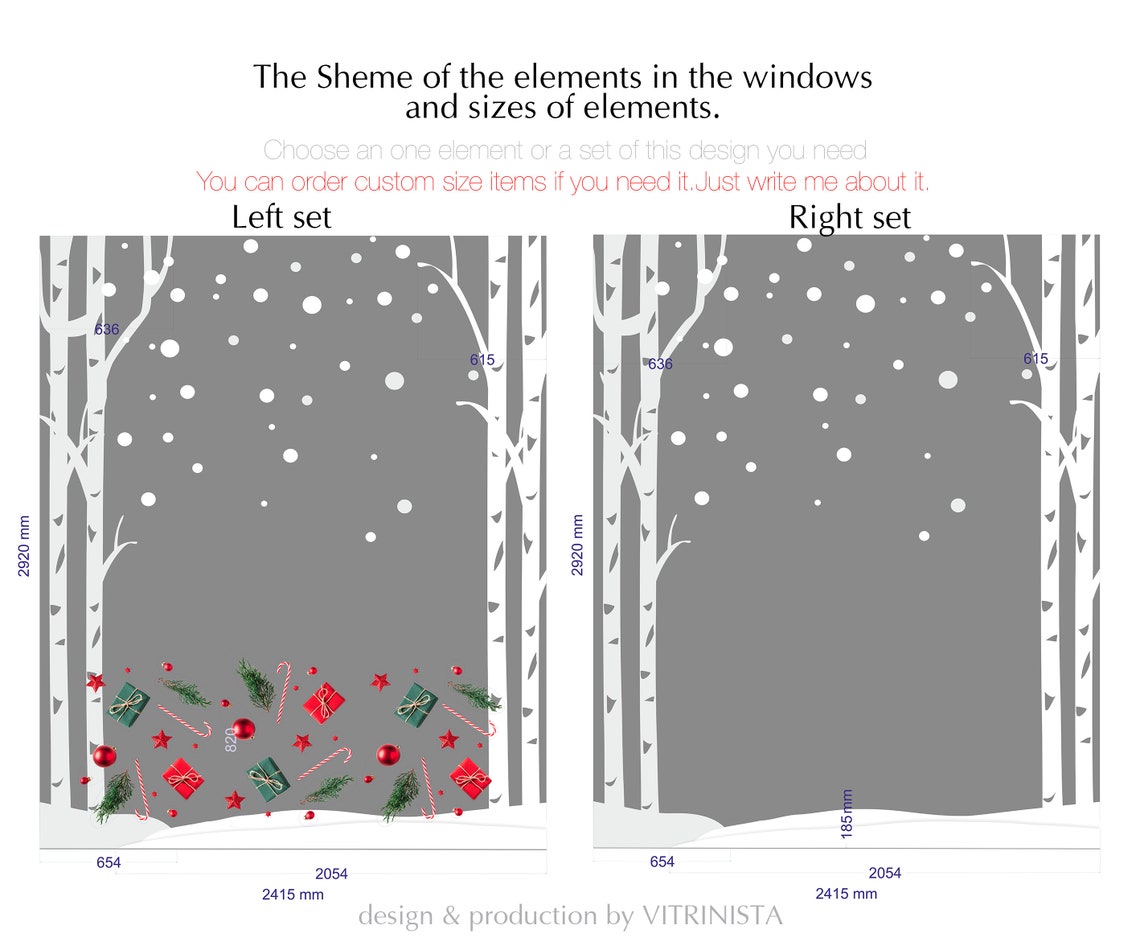 Forest of Birches, Trees and Snow Winter Christmas, New Year / Vinyl ...