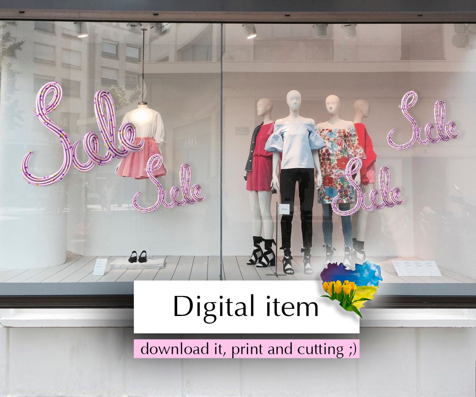 Sweet / Candy Sale Sticker Sign, Lettering / Vinyl Decal for Outdoors ...