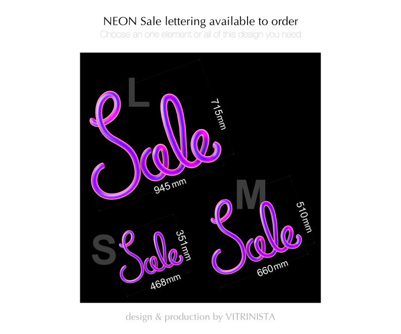 Sale Sticker Sign, Lettering Neon Violet Light, Great for Shop Fronts ...