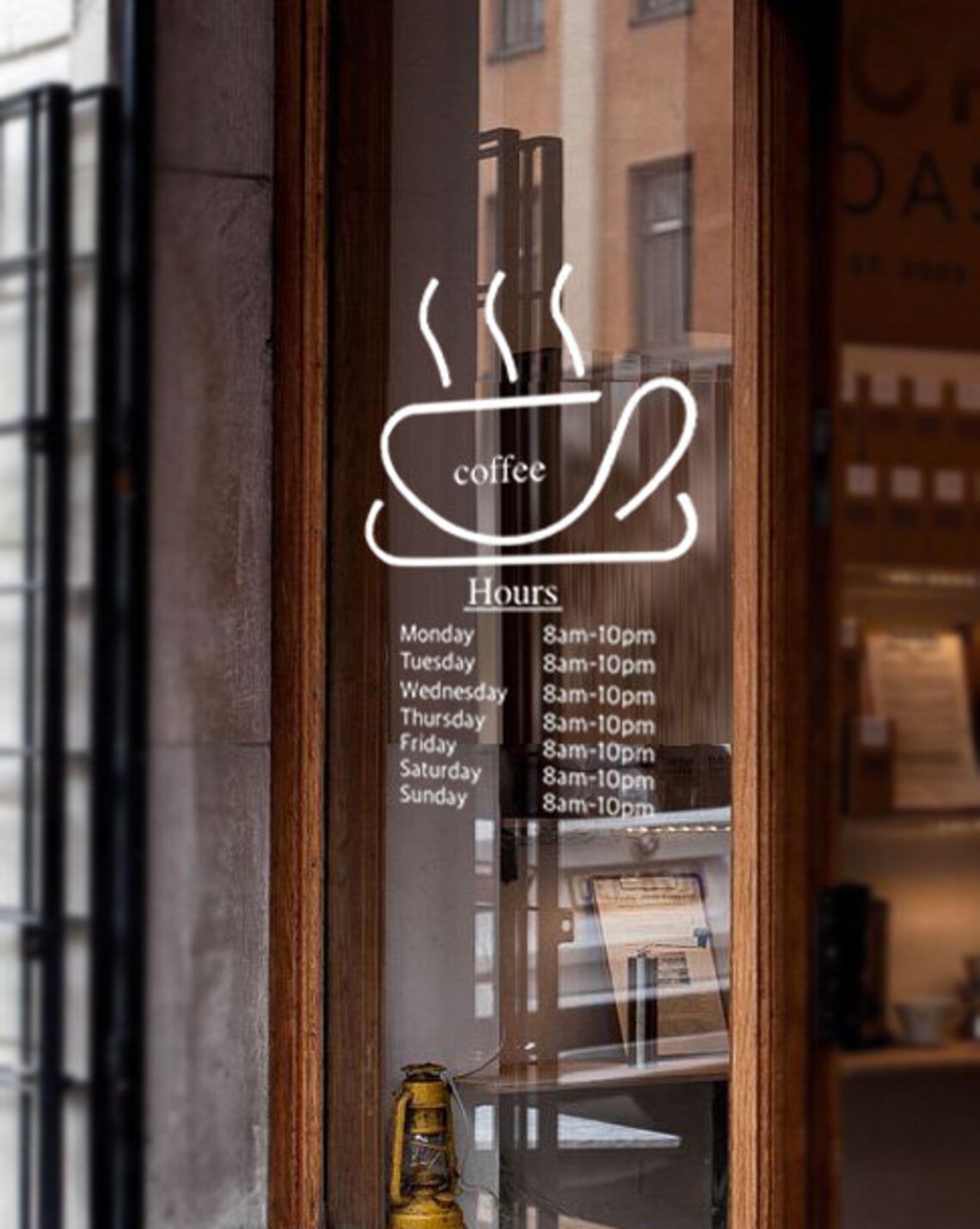 Custom Sign / Business Work Hours / Operation Hours Storefront ...