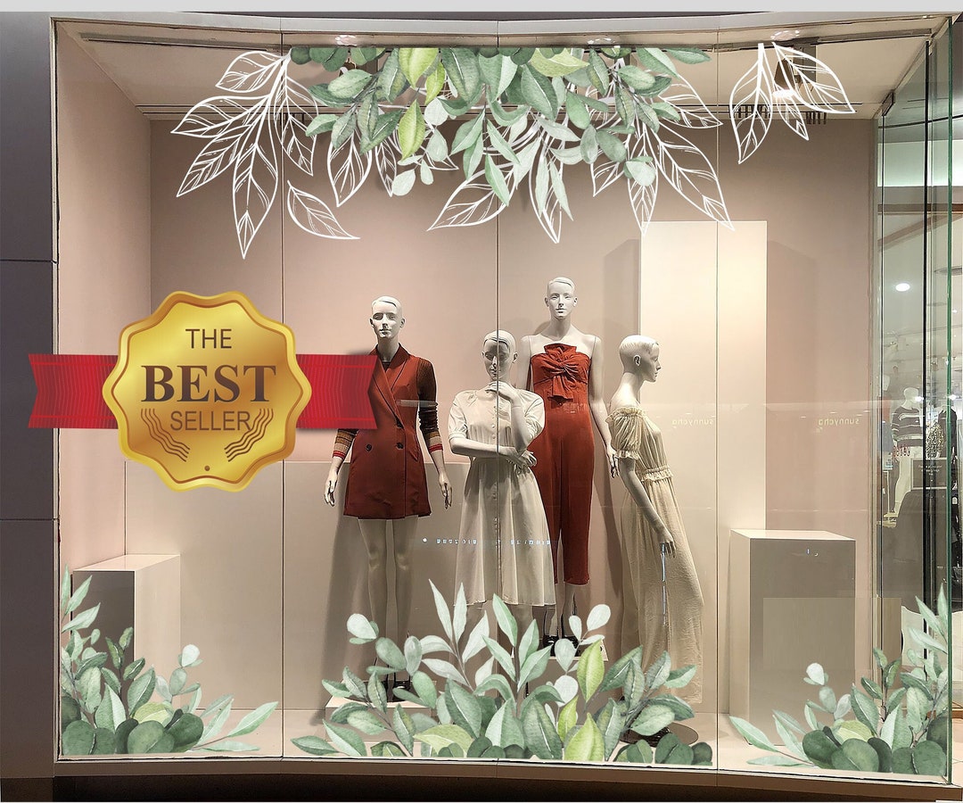 Green Grass, Leaves / Botanical Watercolour Outlines Design / Floral ...