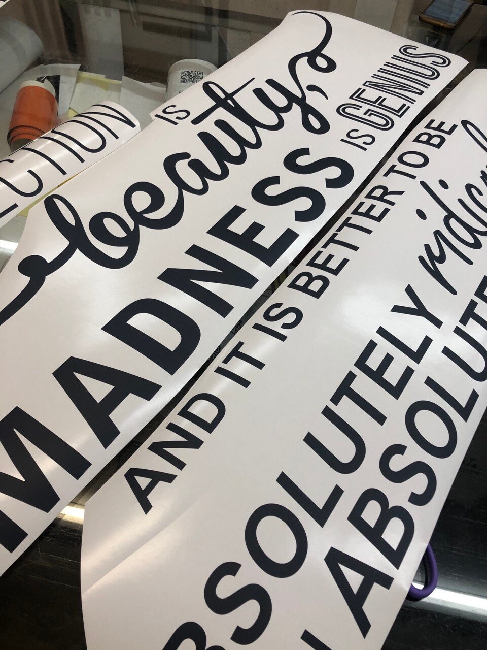 Personalized Custom Decal Sticker/ Photo Print/ Signs/ Logo Decal/ Work ...