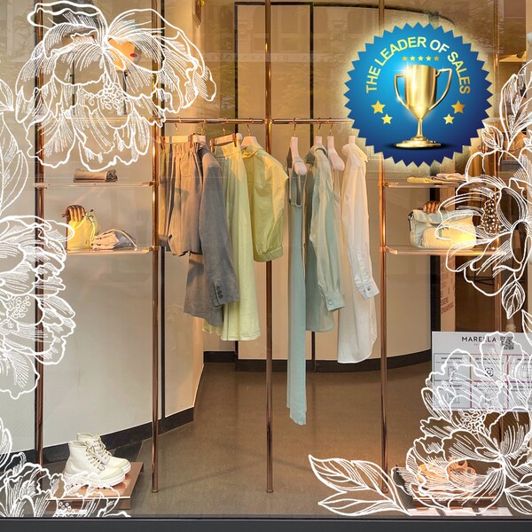 Salon Window Decal - Etsy