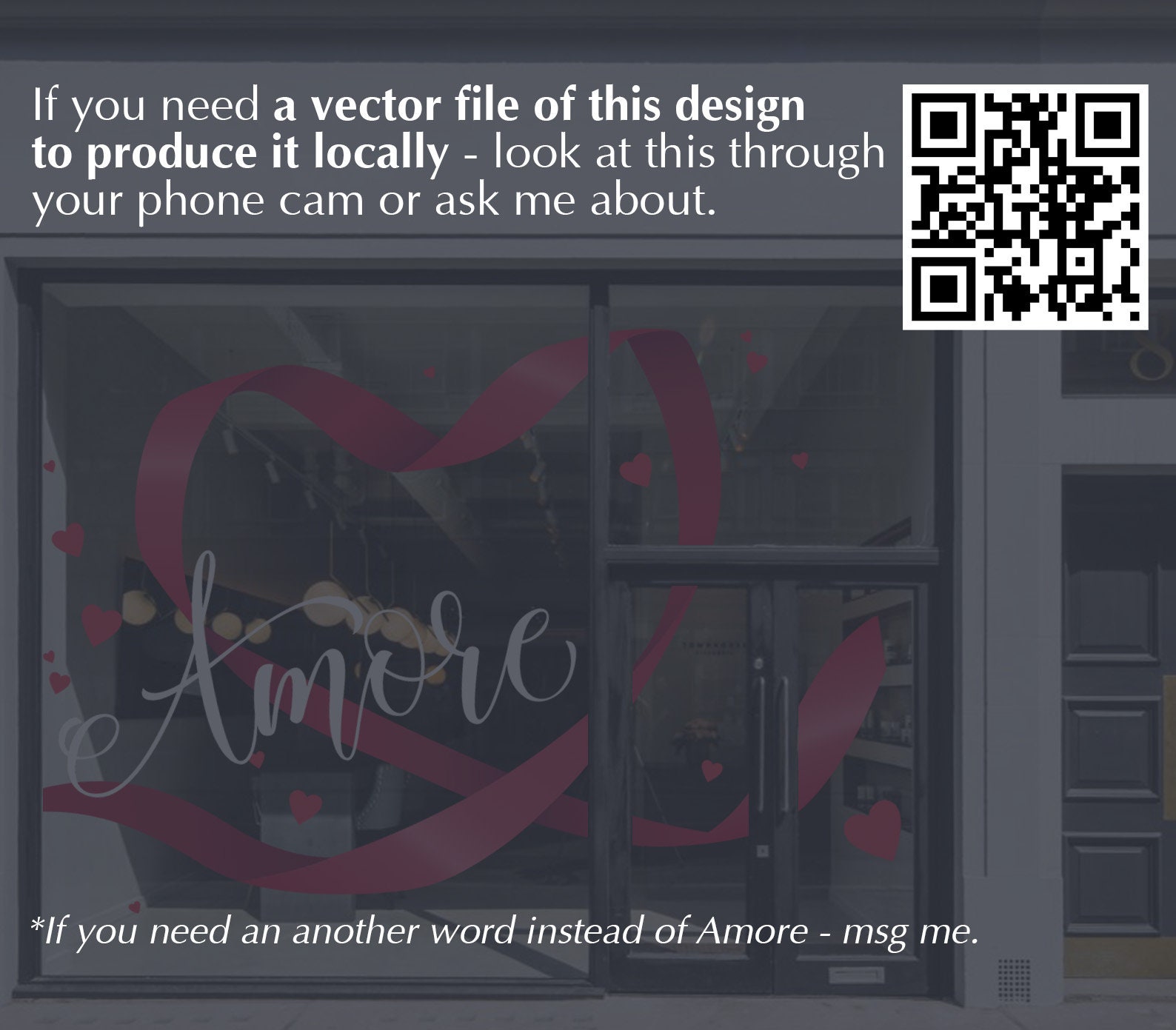 Red Heart Ribbon, Amor Sign, Valentine's Day, Stickers by VITRINISTA ...