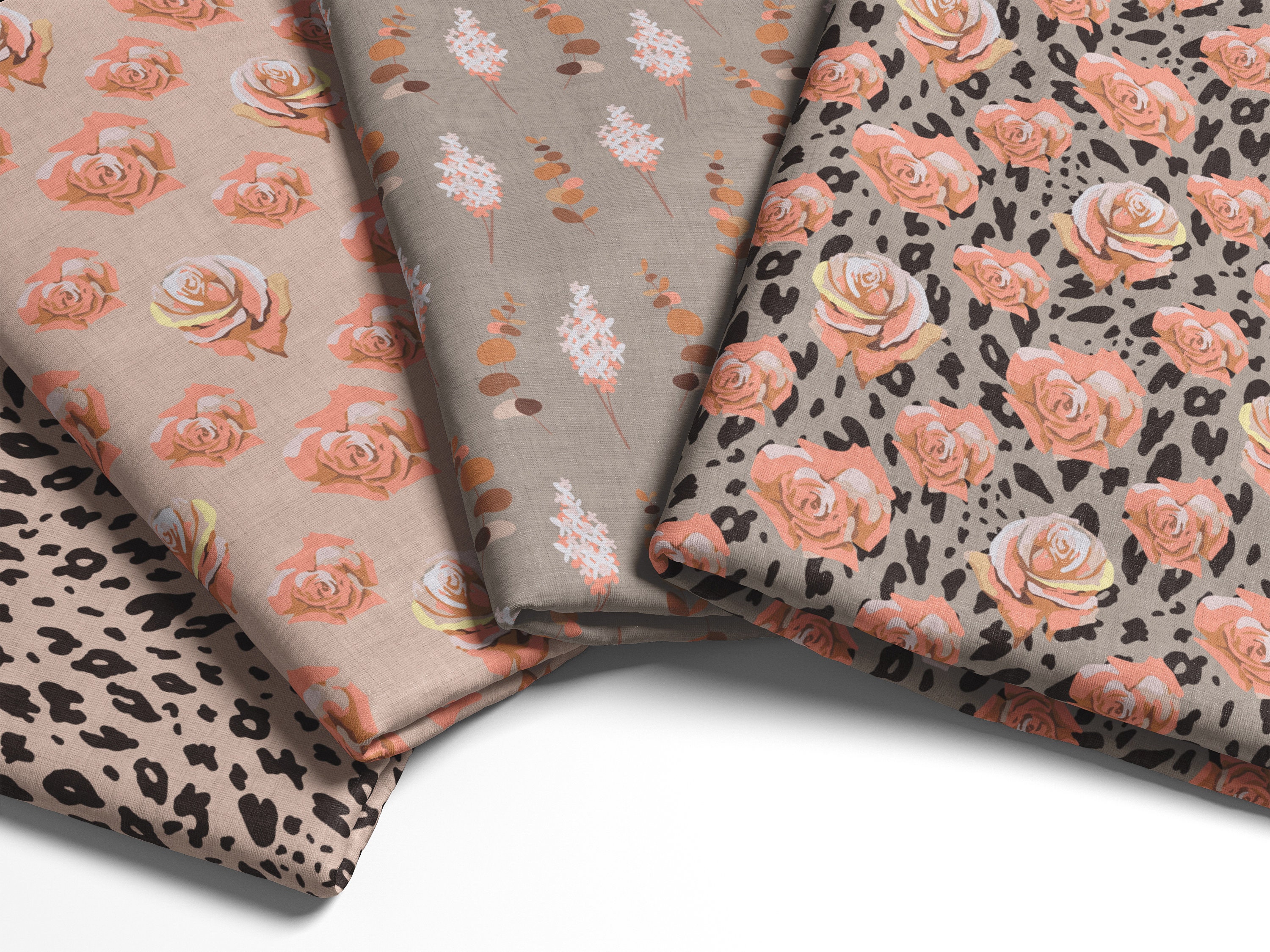 Vintage Flowers Digital Paper Flower Scrapbook Paper Floral Seamless ...