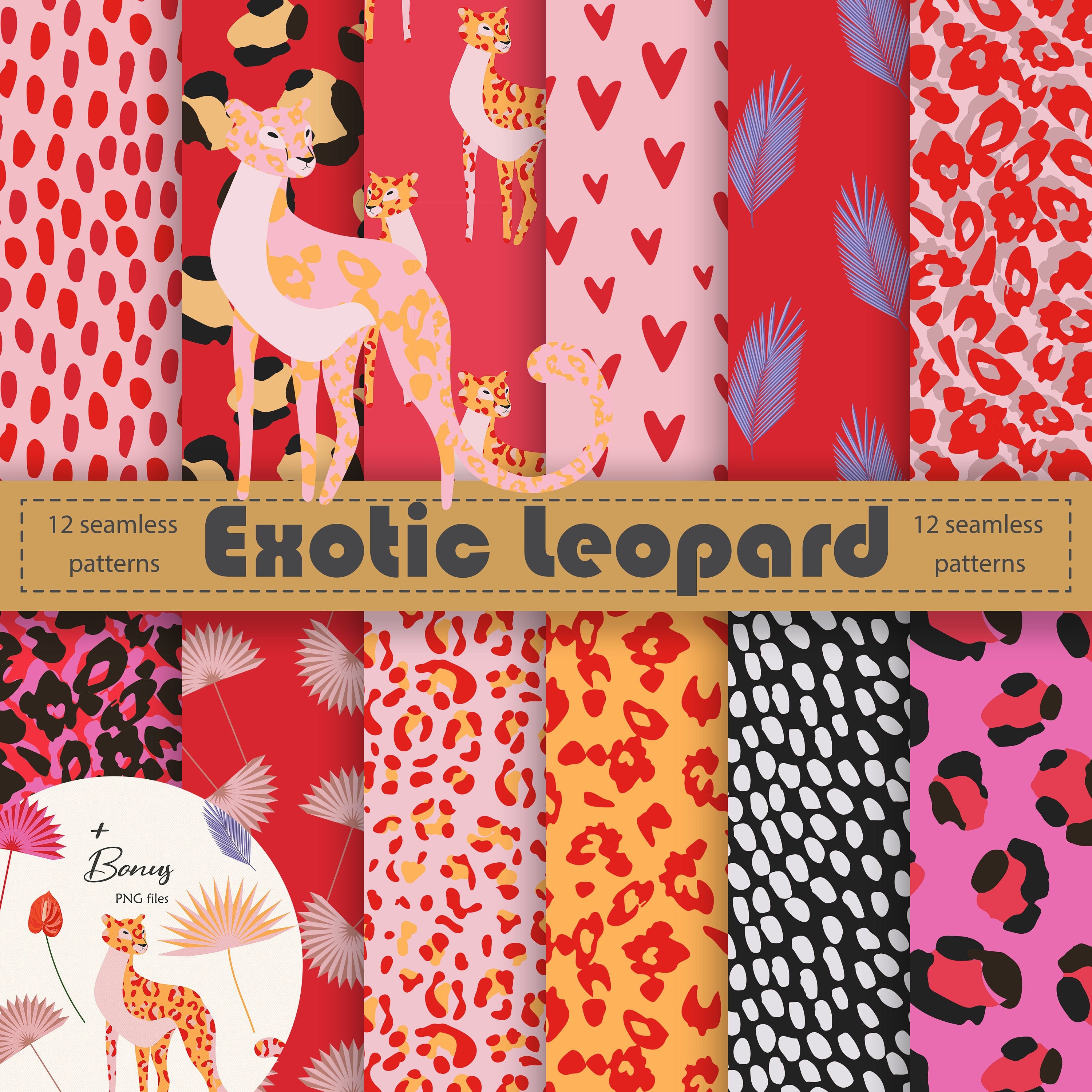 Exotic Leopard Digital Paper, Leopard Seamless Pattern, Animal Fur ...