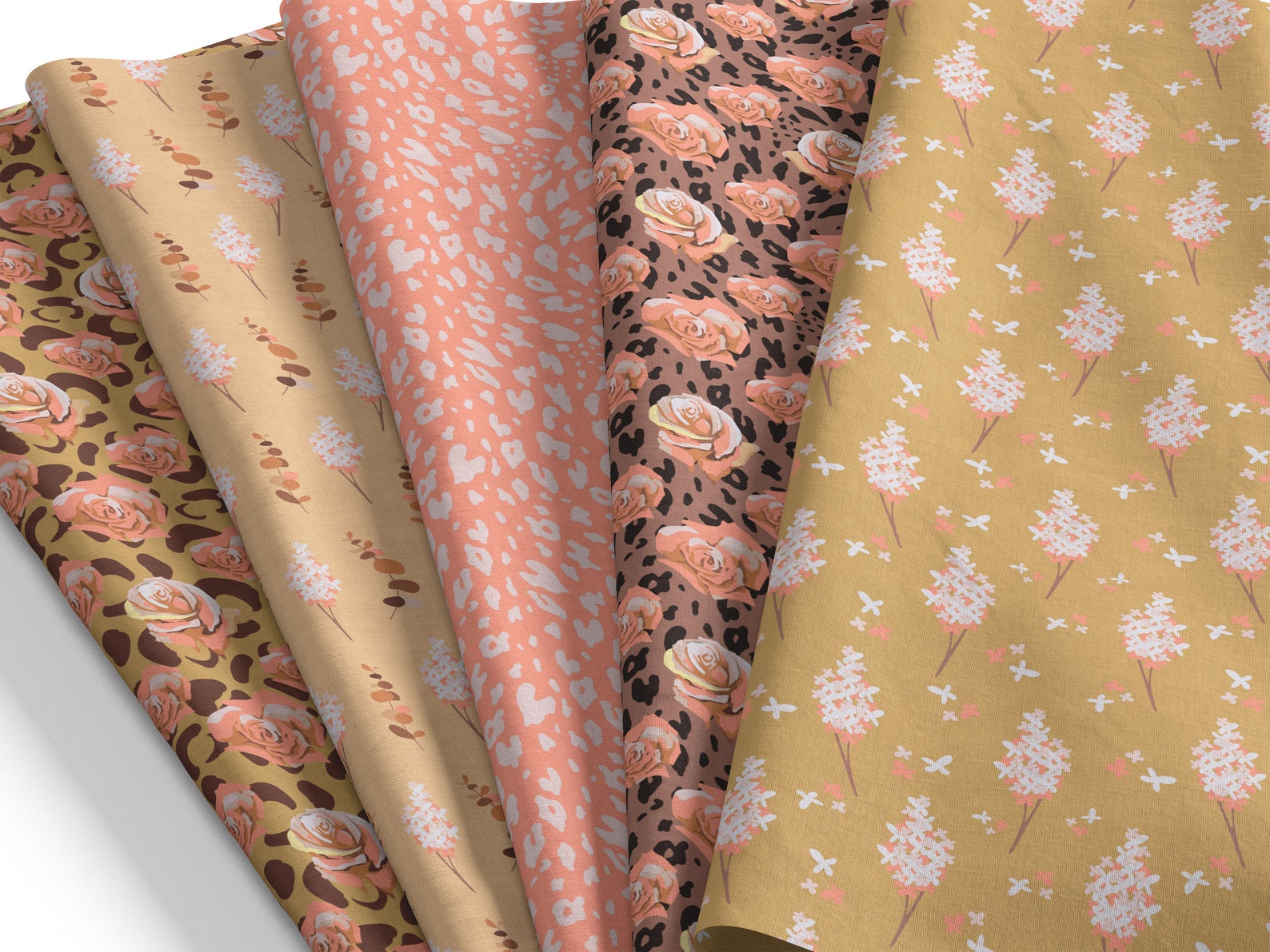 Vintage Flowers Digital Paper Flower Scrapbook Paper Floral Seamless ...