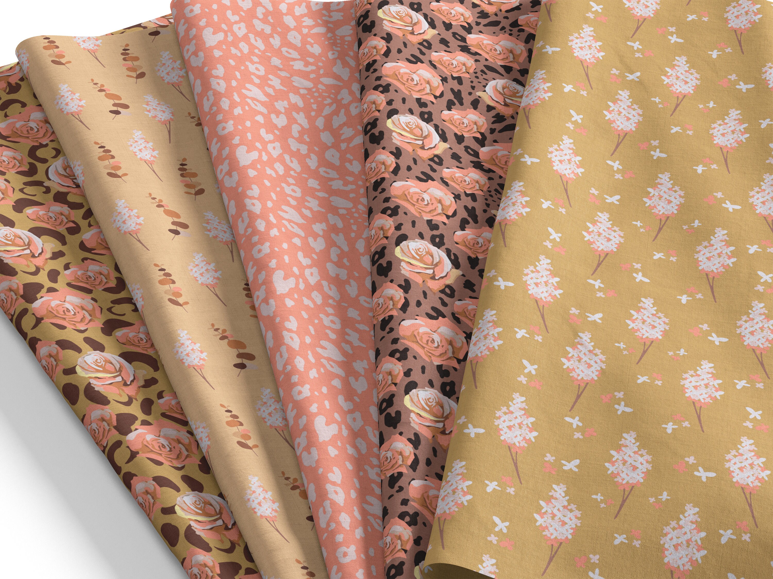 Vintage Flowers Digital Paper Flower Scrapbook Paper Floral Seamless ...